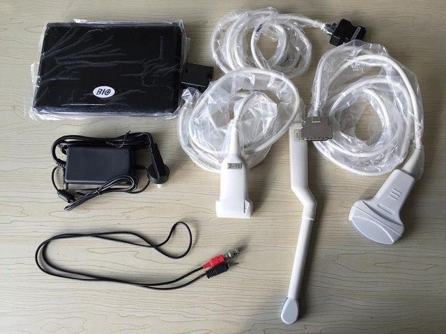 Mobile diagnostic Digital Laptop Ultrasound Scanner B / W 10.1 inch LED Display with Convex ...