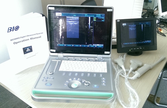 3D Digital Laptop Portable Ultrasound Scanner With Convex Probe Transvaginal Linear Probe